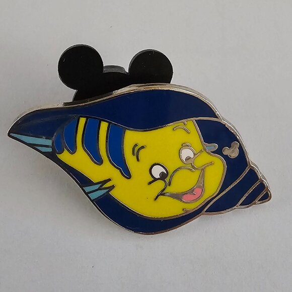 Disney | Accessories | Disney Pin Trading The Little Mermaid Flounder ...